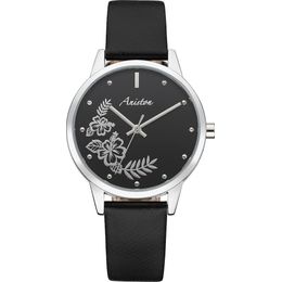 Aniston Uhr Damen Gr&ouml;&szlig;e One Size schwarz / silber