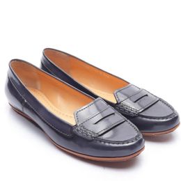 Santoni Halbschuhe Damen Größe 36.5 Second Hand blau