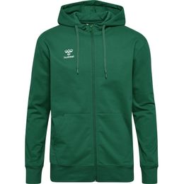 Hummel Athletic Zip-Up Hoodie 'Go 2.0' male Green size S