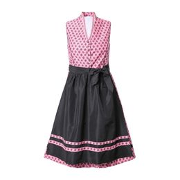 Ulla Popken Kleid Damen Gr&ouml;&szlig;e 48 rosa / schwarz