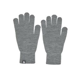 Jack & Jones JACK & JONES Fingerhandschuhe 'Barry' Herren Gr&ouml;&szlig;e XS/XXL dunkelgrau / schwarz / wei&szlig;