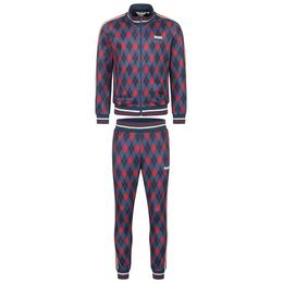 Lonsdale Jogginganzug 'Redford' Herren Gr&ouml;&szlig;e M navy / rot / wei&szlig;