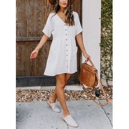 Milan Kiss Kleid in Wei&szlig; - 82% | Gr&ouml;&szlig;e M | Damen-kleider