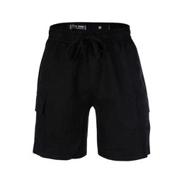 Poolman Shorts ' Leinen Cargoshorts Linen Trail ' Herren Gr&ouml;&szlig;e 38 schwarz