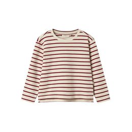 name it Shirt Mädchen Größe 116 bordeaux / weiß