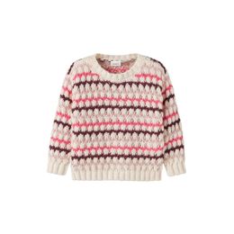 name it Pullover Mädchen Größe 98 aubergine / himbeer / rosé / weiß