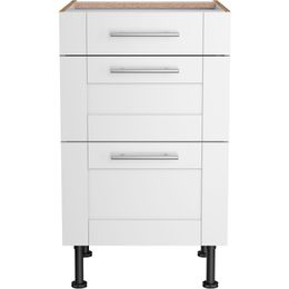 Unterschrank KOCHSTATION, B:50cm H:87cm T:58,4cm, braun, Küche, Schränke, "KS-Ahus", Breite 50 cm