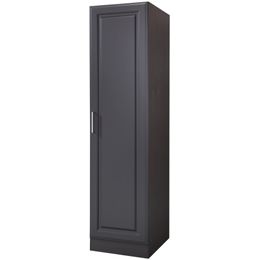 Seitenschrank KOCHSTATION, B:50cm H:200cm T:60cm, grau, Holzwerkstoff, MDF, Küche, Schränke, "KS-Stockholm", hochwertige MDF-Fronten, 50 cm breit,
