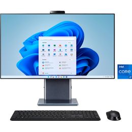 Acer All-in-One PC "Aspire S27-1755", Microsoft Windows 11 Home (64 Bit), 16 GB RAM 512 GB SSD, schwarz, Desktop-PCs