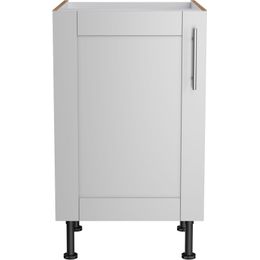 Spülenschrank KOCHSTATION, B:50cm H:87cm T:58,4cm, grau, Küche, Schränke, "KS-Ahus", Breite 50 cm