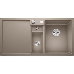 Granitsp&uuml;le Blanco, B:100cm, braun, Verbundwerkstoff, K&uuml;chensp&uuml;len, "COLLECTIS 6 S", aus SILGRANIT, inkl. Depot-Schale mit Deckel