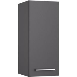 H&auml;ngeschrank KOCHSTATION, B:30cm H:70,4cm T:34,9cm, grau, Spanplatte, K&uuml;che, Schr&auml;nke, "KS-Bern2", Breite 30 cm, 1 T&uuml;r, 2 Einlegeb&ouml;den