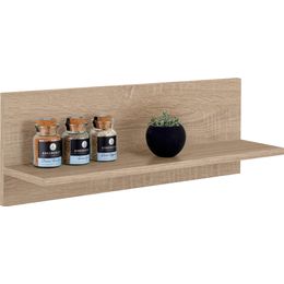 Wandboard KOCHSTATION, B:60cm H:24cm T:18cm, braun, Spanplatte, K&uuml;che, Regale, "KS-Virginia", 60 cm breit
