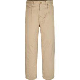Tommy Hilfiger Jungen Chinohose "PLEATED CHINO PANT", gold, Gr. 8, unifarben, Web, Obermaterial: 96% Baumwolle, 4% Elasthan, Hosen, für Kinder bis 16