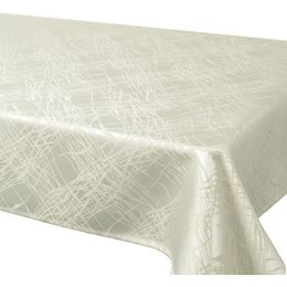 Tischdecke, B:170cm L:130cm, beige, Delindo Lifestyle, Polyester, Tischdecken, "TENDENCE", Jacquard, Fleckschutz, 180 g/m&sup2;