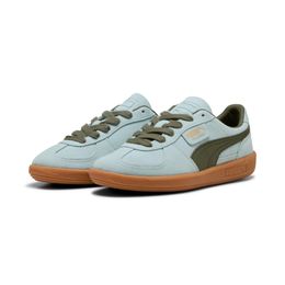 Puma Damen Sneaker "PALERMO", Gr. 38peaceful blau, loden grün, Leder, mehrfarbig, Schuhe
