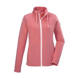 Killtec Damen Strickjacke "KOS 24 WMN FLX JCKT", rosa, Gr. 38, Oberstoff: 100% Polyester, Strickjacken, Damenjacke mit Comfort-Stretch und