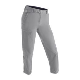 Maier Sports Damen Funktionshose "Lulaka 7/8", grau, Gr. 46, 90% Polyamid, 10% Elasthan, Hosen, Damen Wanderhose, atmungsaktive und elastische