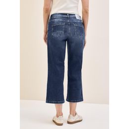 Cecil Damen Gerade Jeans, blau, Gr. 36, unifarben, Jeans, 78% Baumwolle, 20% Polyester, 2% Elasthan, Jeans, aus Baumwolle mit Stretchanteil