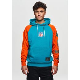Recovered Herren Kapuzensweatshirt "NFL Dolphins Eastern Div", blau, Gr. S, bedruckt, 100% Baumwolle, Sweatshirts, im zeitlosen Design