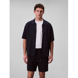 Herren Sweatshorts "HD COTTON WAFFLE SHORT", blau, Gr. XL, Calvin Klein Jeans, unifarben, Web, Obermaterial: 100% Baumwolle, Hosen, Mit elastischem