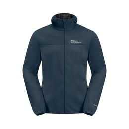 Jack Wolfskin Herren Softshelljacke "FELDBERG HOODY M", blau, Gr. M, Hauptmaterial: 100% Polyester, Jacken