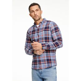 LINDBERGH Herren Flanellhemd "LINDBERGH Freizeithemd", blau, Gr. S, Obermaterial: 100% Baumwolle, Hemden
