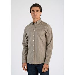 LINDBERGH Herren Businesshemd "LINDBERGH Oxford-Hemd", braun, Gr. M, Obermaterial: 98% Baumwolle, 2% Elasthan, Hemden