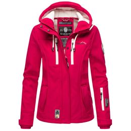Marikoo Damen Softshelljacke "Kleine Zicke", pink, Gr. S, Obermaterial: 98% Polyester, 2% Elasthan, Innenseite: 100% Polyester, Jacken, sportliche