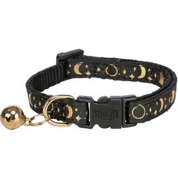Trixie Katzenhalsband schwarz mit Mond & Sternen
