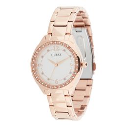 Guess Analoguhr Damen Gr&ouml;&szlig;e One Size rosegold / transparent / wei&szlig;