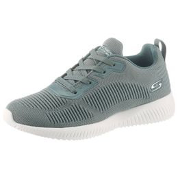 Sneaker Skechers "Bobs Squad - Tough Talk", Damen, Gr. 40, gr&uuml;n, Synthetik, Textil, Schuhe Sneaker, Freizeitschuh, Halbschuh, Schn&uuml;rschuh mit Skech-Knit