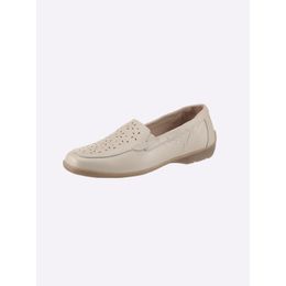 airsoft comfort+ Damen Slipper mit besonders flexibler Laufsohle, ecru, Größe 38