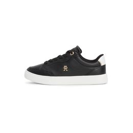 Tommy Hilfiger Sneaker 'Essential Chic Court' Damen Gr&ouml;&szlig;e 35 gold / schwarz