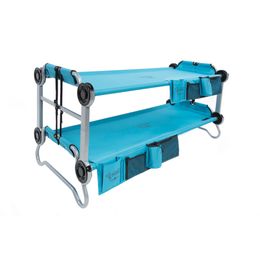 Disc-O-Bed Kid-O-Bunk Kinder Camping Stockbett inkl. Seitentaschen blau / silber - Feldbetten