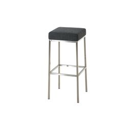 CLP Barhocker Montreal I Gepolsterter Barstuhl mit Stoffbezug I Tresenhocker mit Metallgestell