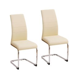HTI-Living Schwingstuhl SallyC PU Beige