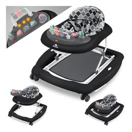 Kidiz® 4in1 Lauflernhilfe Babywalker Spiel- und Lauflernwagen Gehfrei - Schaukelfunktion Babywippe mit Rollen, Licht, Musik ,Spielecenter Esstisch Laufstuhl Laufhilfe babys ab 6 Monaten Klappbar