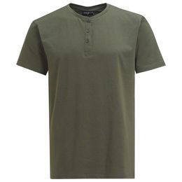 VanVaan Herren T-Shirt mit Serafino-Ausschnitt