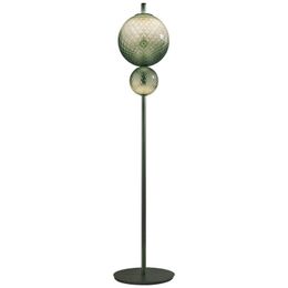 OLEV LED-Stehlampe TERRA&LUNA, grün, Metall/Glas, 184 cm 927
