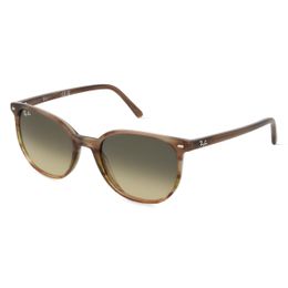 Ray-Ban RB2197 | Unisex-Sonnenbrille | Fassung: Vollrand, Quadratisch, Acetat, Braun Gestreift | Glasfarbe: Braun