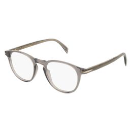 David Beckham DB 1018 Brille Herren | Fassung: Vollrand, Panto, Braun Transparent
