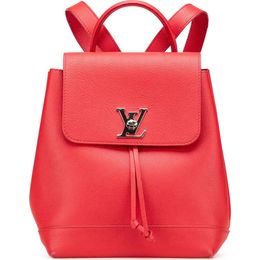 Louis Vuitton Rucks&auml;cke - Taurillon Lockme Backpack - Gr. unisize - in Rot - f&uuml;r Damen
