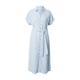 s.Oliver Blusenkleid Damen Gr&ouml;&szlig;e 34 hellblau / wei&szlig; Winterkleid