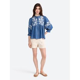 Rich & Royal Rich & Royal Bluse Damen Gr&ouml;&szlig;e XS blue denim / wei&szlig;