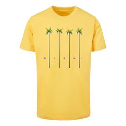 MT Men T-Shirt 'Miami Palms' Herren Gr&ouml;&szlig;e M navy / honig / grasgr&uuml;n / fuchsia