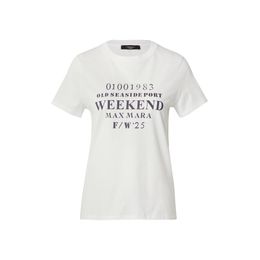 Weekend Max Mara T-Shirt 'GUGLIA' Damen Gr&ouml;&szlig;e XL brombeer / wei&szlig;
