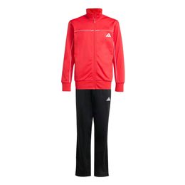 Adidas Sportswear Trainingsanzug 'Junior Tricot Colourpop' Jungen Gr&ouml;&szlig;e 128 rot / schwarz / wei&szlig;