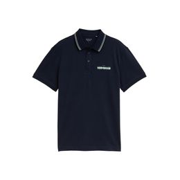 TOM TAILOR Shirt male size XXL Dark blue / Mint / White