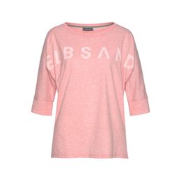 ELBSAND Damen 3/4-Arm-Shirt, koralle meliert, Gr&ouml;&szlig;e S (36)